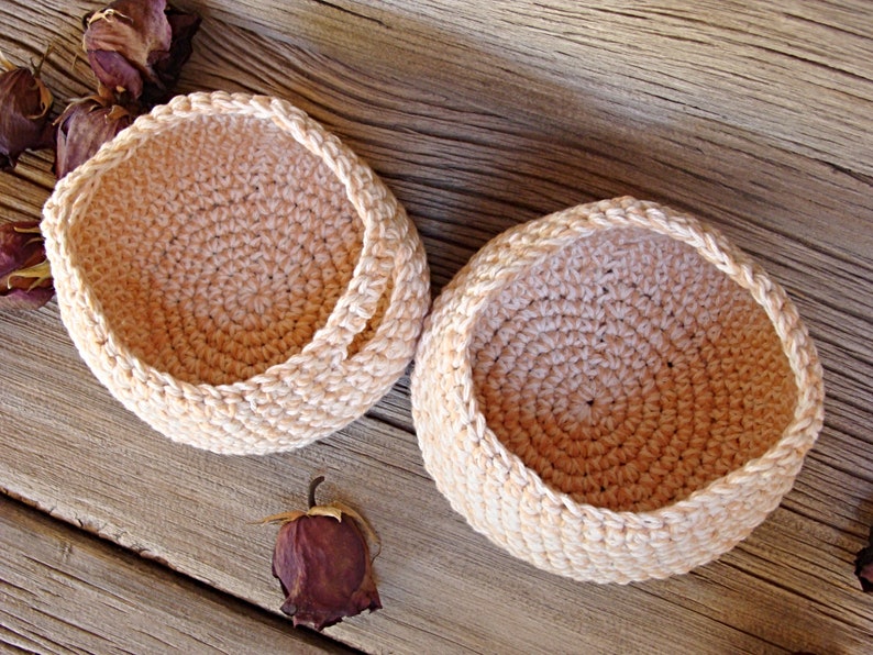 Two Baskets / Gift Basket Set / Handmade / 100% Cotton / - Etsy