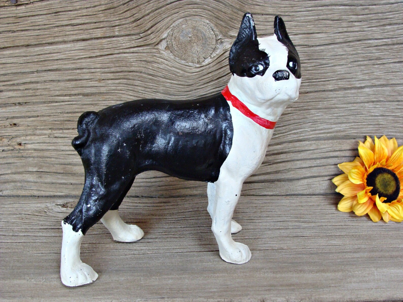 Vintage / Boston Terrier / Door Stop / Heavy Cast Iron Dog / | Etsy