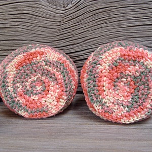 Two Multi-color Baskets / Gift Basket Set / Handmade / Shades of Pink ...