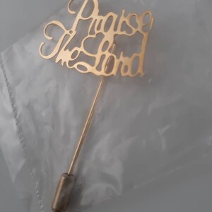 1990s / Vintage / Stick Pin / Praise the Lord / Religious Lapel Pins ...