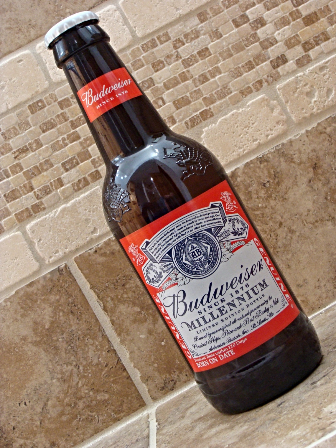 EMPTY / Year 2000 / LARGE Budweiser Display Bottle / MILLENNIUM ...