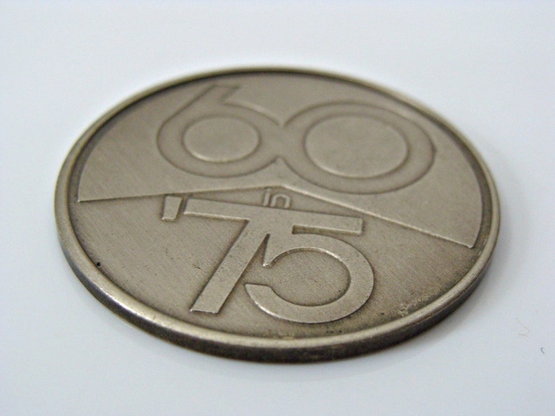 1970s / Vintage / Cessna / Token / 60 in '75 / Aircraft / - Etsy