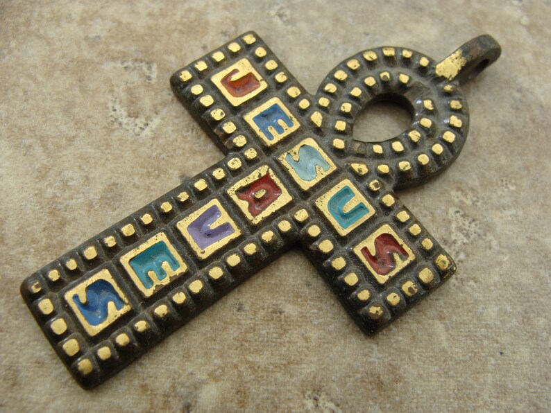 1969 / JESUS SAVES / Ankh Cross / C Terra Sancta Guild / Made - Etsy