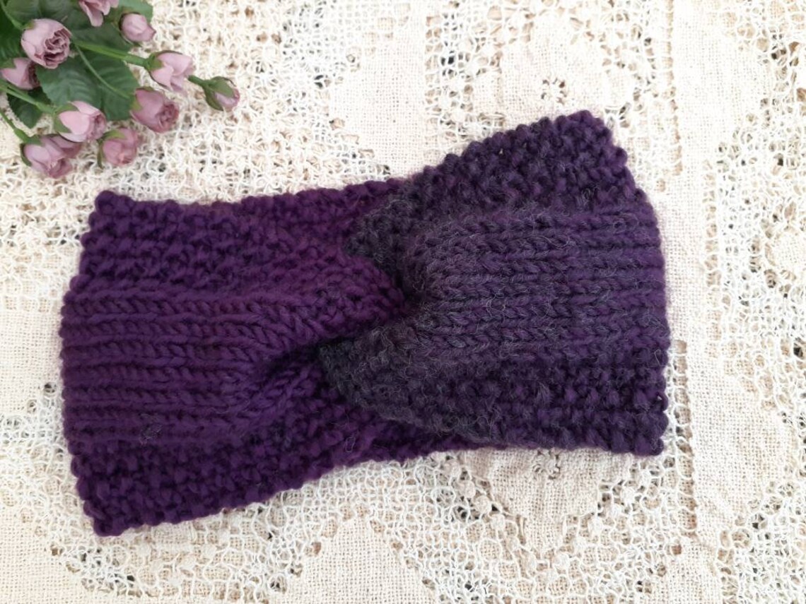 Knitted Headband / Knit Ear Warmer / Twisted Style / Handmade - Etsy