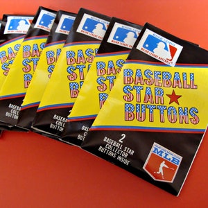 1992 / Major League Baseball / MLB / Baseball Star Buttons / Made in ...