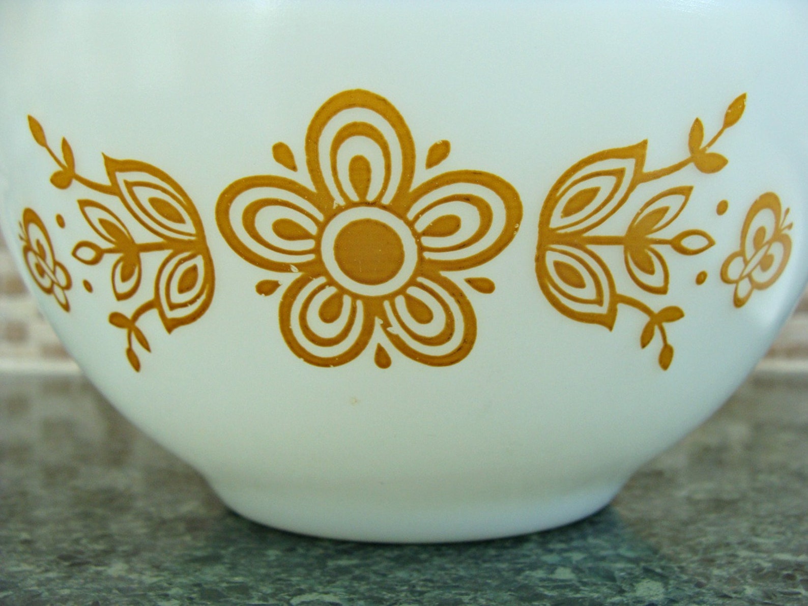 1970s / Pyrex / 441 Butterfly Gold / Nesting Bowl / | Etsy