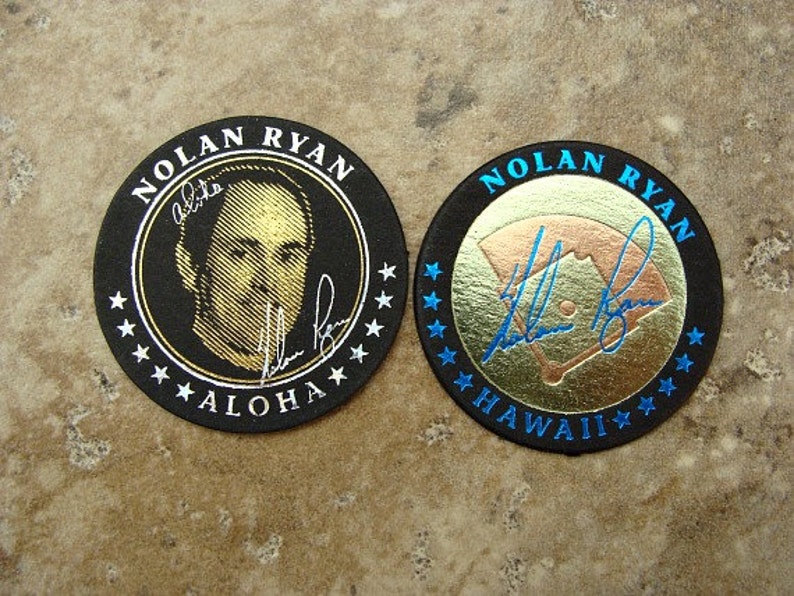 1993 NOLAN RYAN Signature Caps ~ RARE ~ Hawaiian Pog ~ Set of Four (4 ...