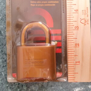 1999 / Master Lock 175D / Set Your Own Combination / Includes ...