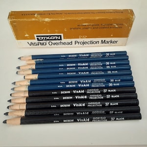 Vintage / Dixon / Visaid Overhead Projection Markers / USA / Self ...