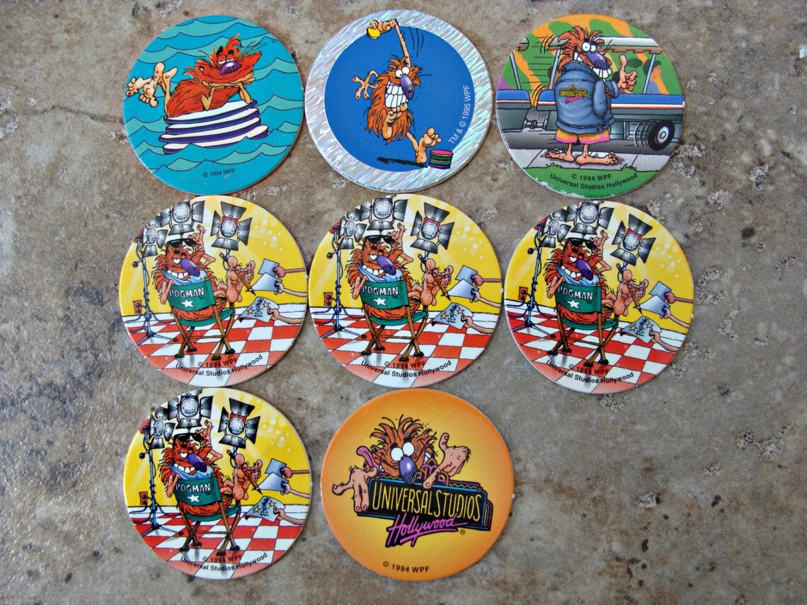 1994 & 1995 / Pog Man Pogs / EIGHT POGS / WPF / 6 McDonalds | Etsy