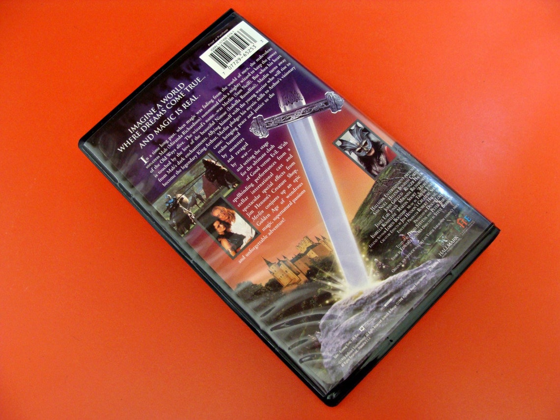 1998 / Merlin / VHS 96525 / Movie / Hallmark Entertainment / | Etsy