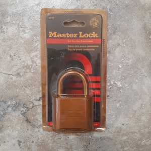 1999 / Master Lock 175D / Set Your Own Combination / Includes ...