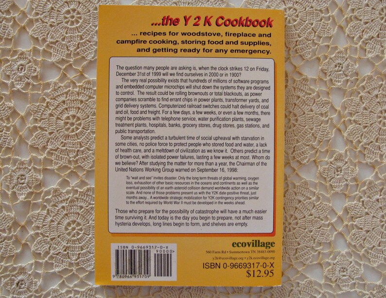 1999 / the Y2K / Survival Guide and Cookbook / Dorothy R. | Etsy
