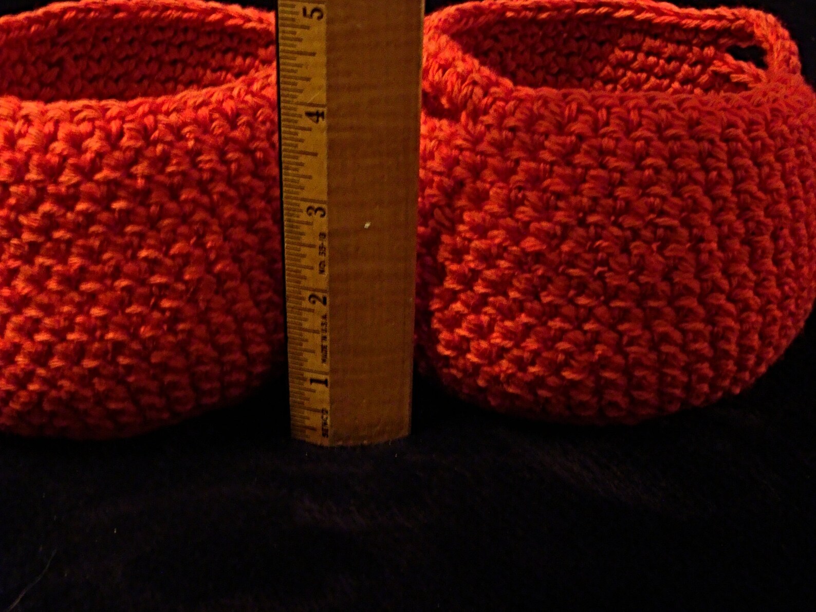 Two Matching Red Baskets / Gift Basket / Handmade / Storage / - Etsy