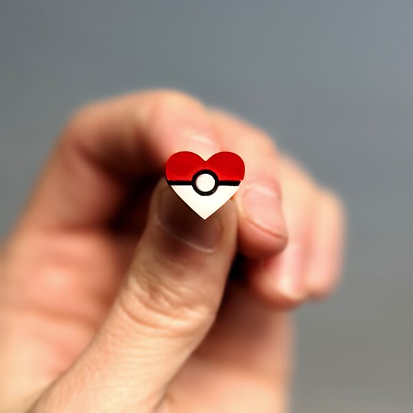Pokeball Heart - Etsy