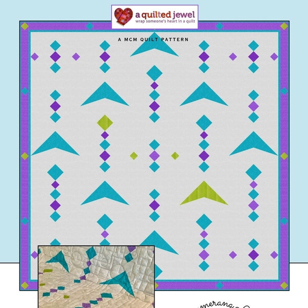 Mid Century Quilt Pattern - Etsy