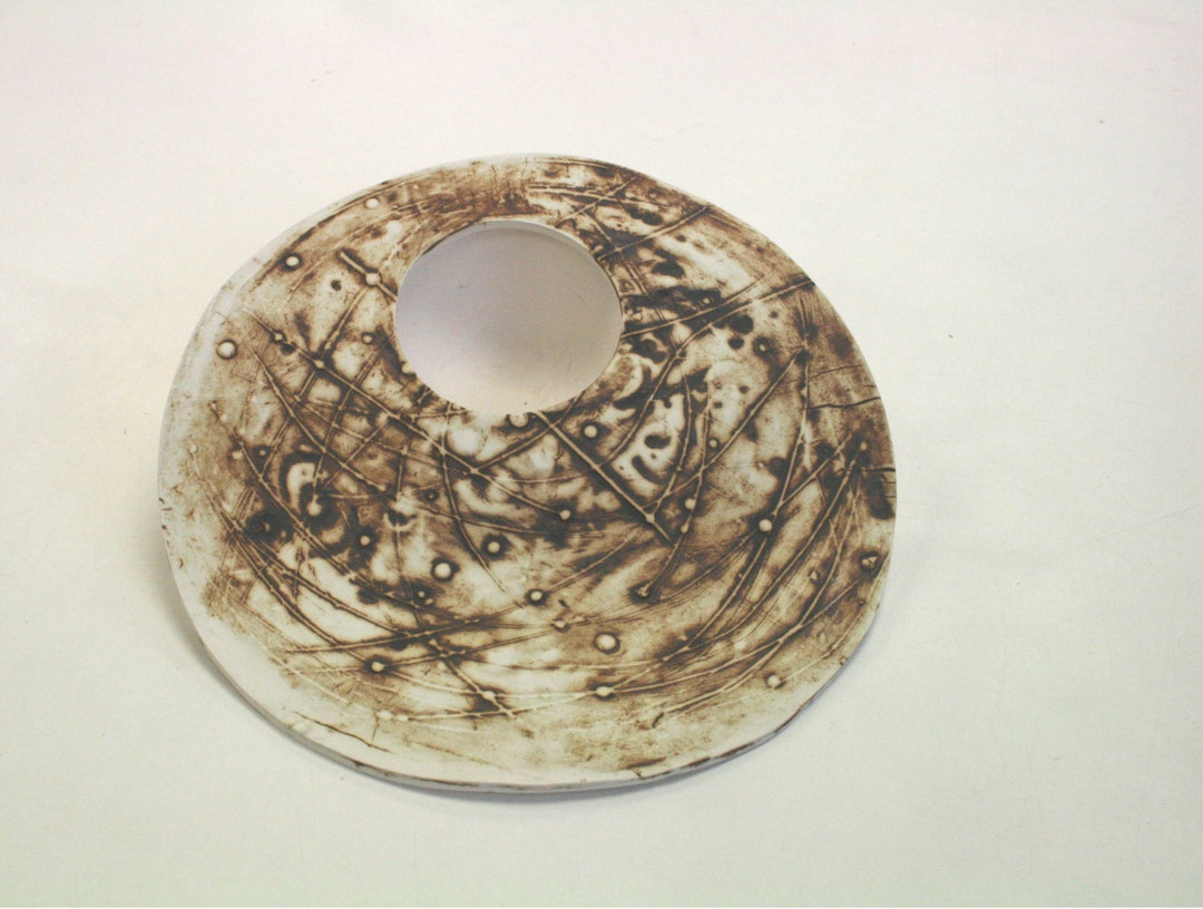Abstract Ceramic Sculpture Vessel With Unique Texture - Solar - Etsy