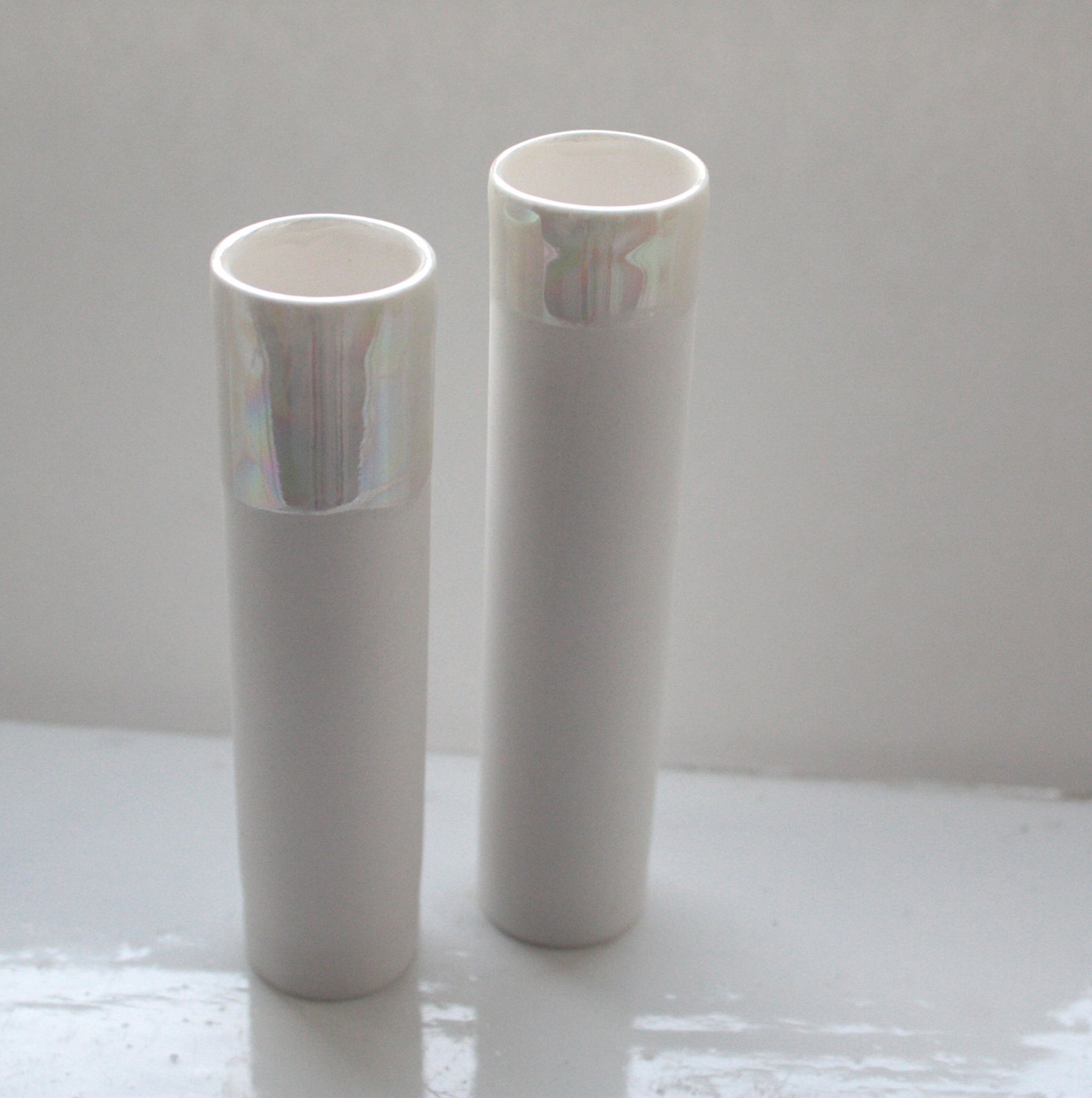 Decorative Thin Tall Mini Vase Made Out of Stoneware English Fine Bone ...