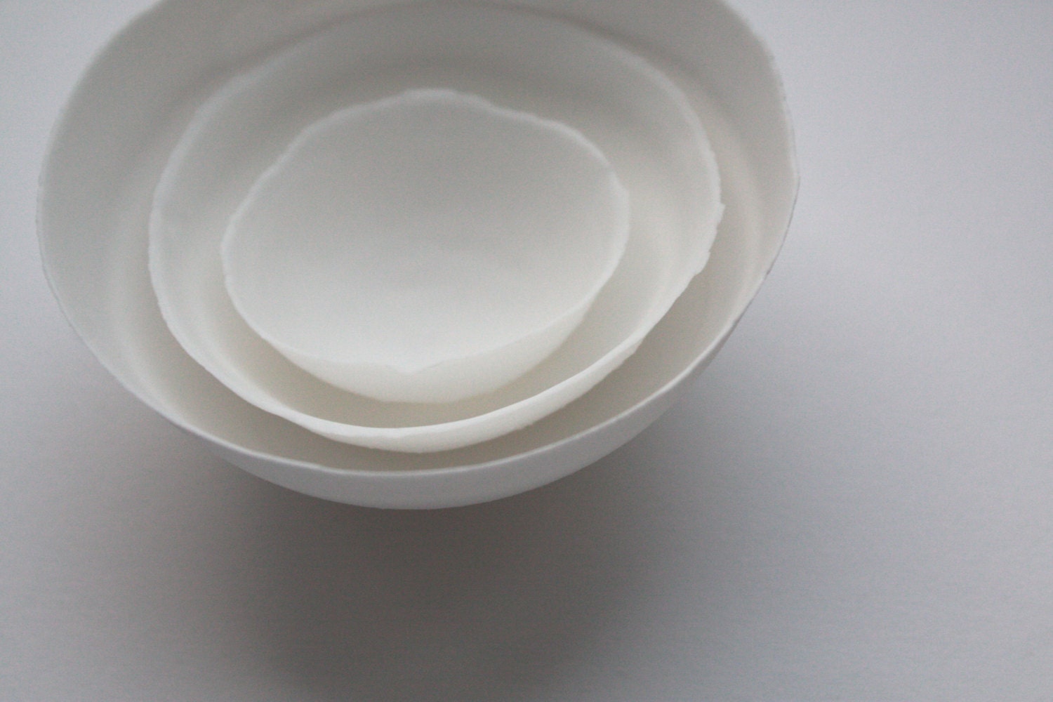 Set of 3 English Fine Bone China Nesting Stoneware Bowls | Etsy