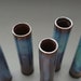 Decorative Thin Tall Mini Vase Made Out of Stoneware Black Porcelain ...