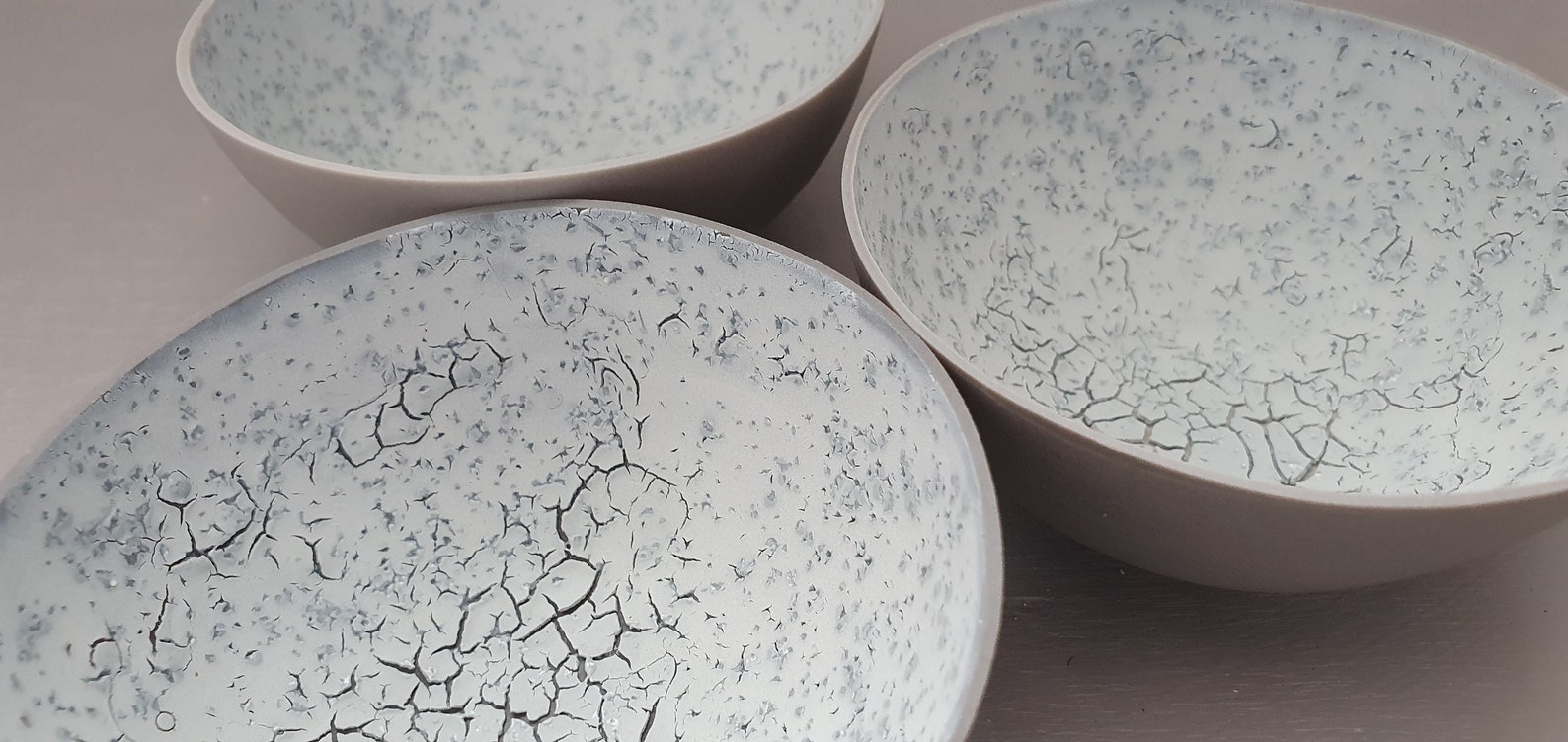 Porcelain Bowl. Stoneware Parian Porcelain Bowl in 3 Shades of Grey ...