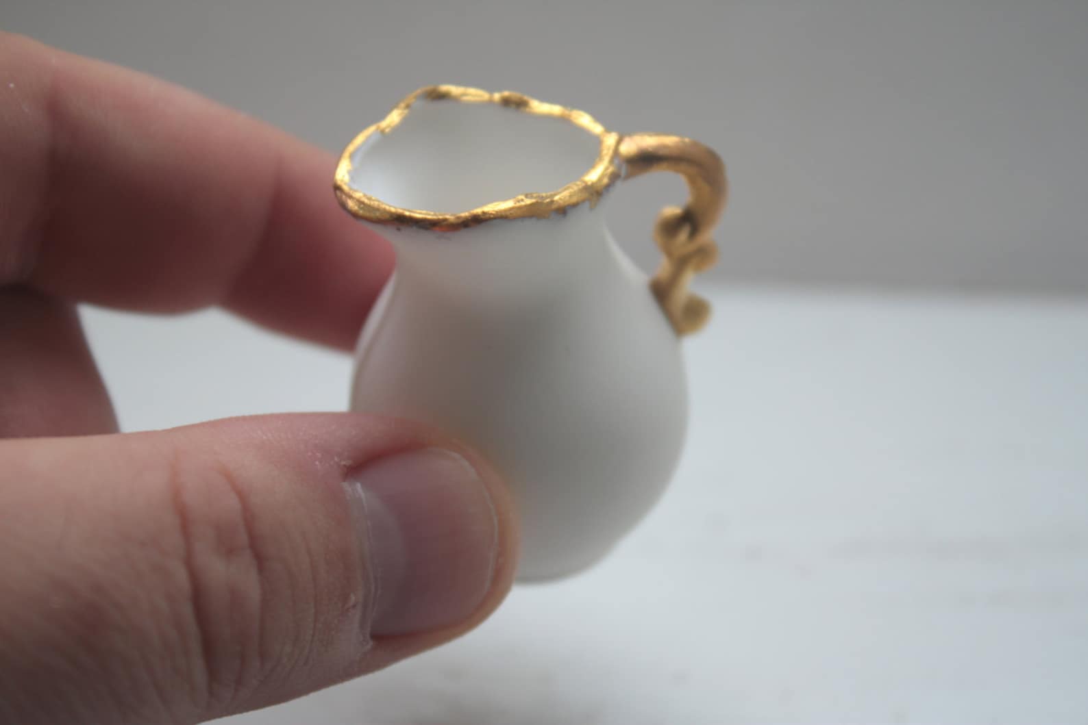 Mini Jug Made From English Fine Bone China and Real Gold Rim - Etsy