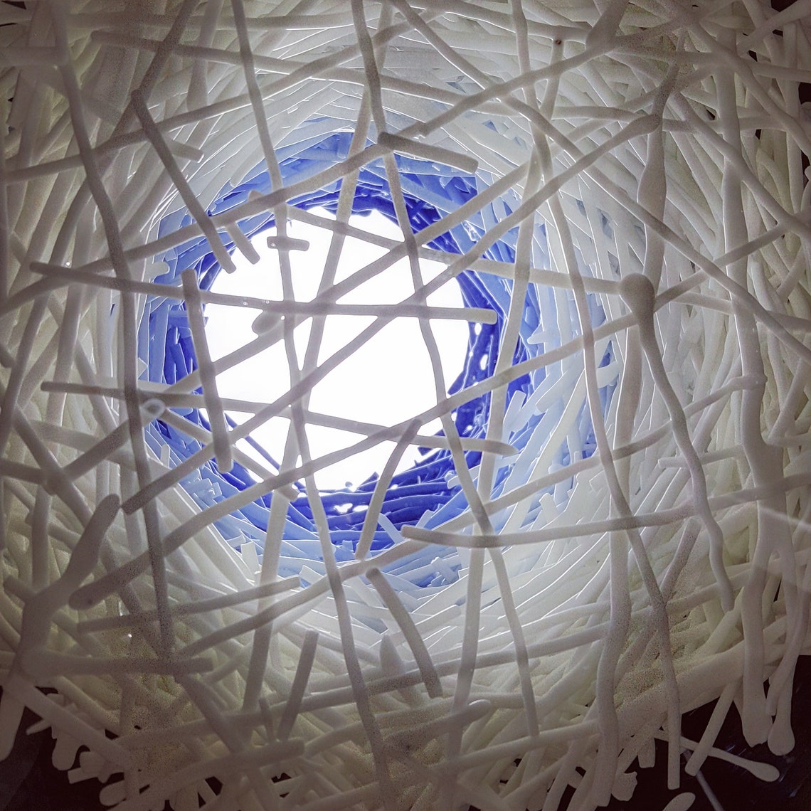 Fos Design Light With Porcelain Strands Unique Lighting - Etsy UK