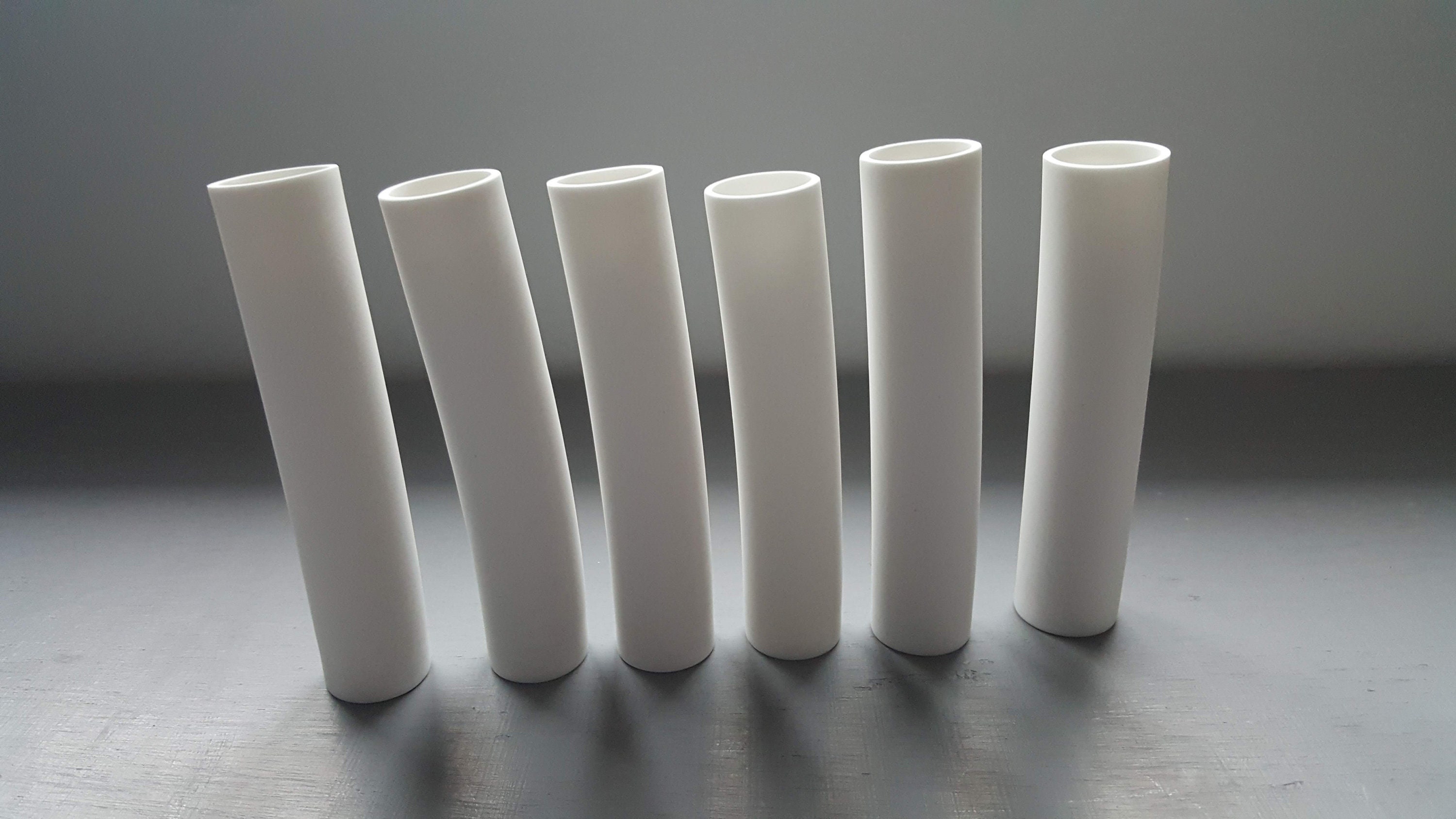 Tube vase made out of stoneware English fine bone china bud | Etsy