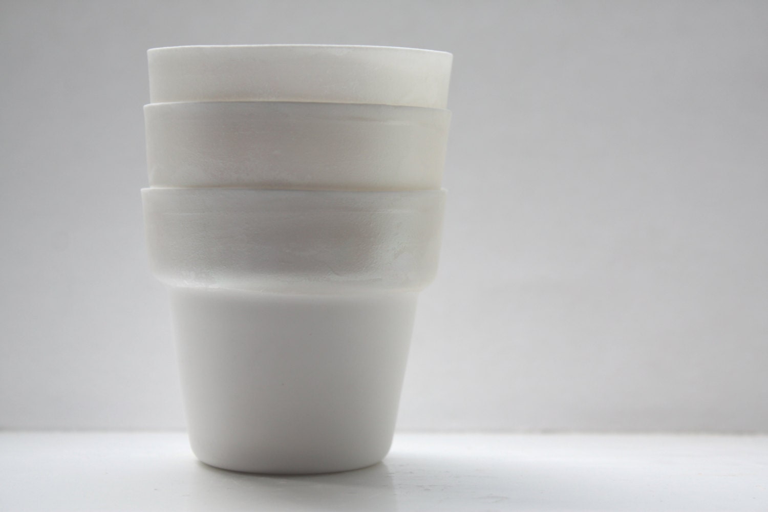 Mother of Pearl Pot. Pure White Fine Bone China Planter With a Hint of ...