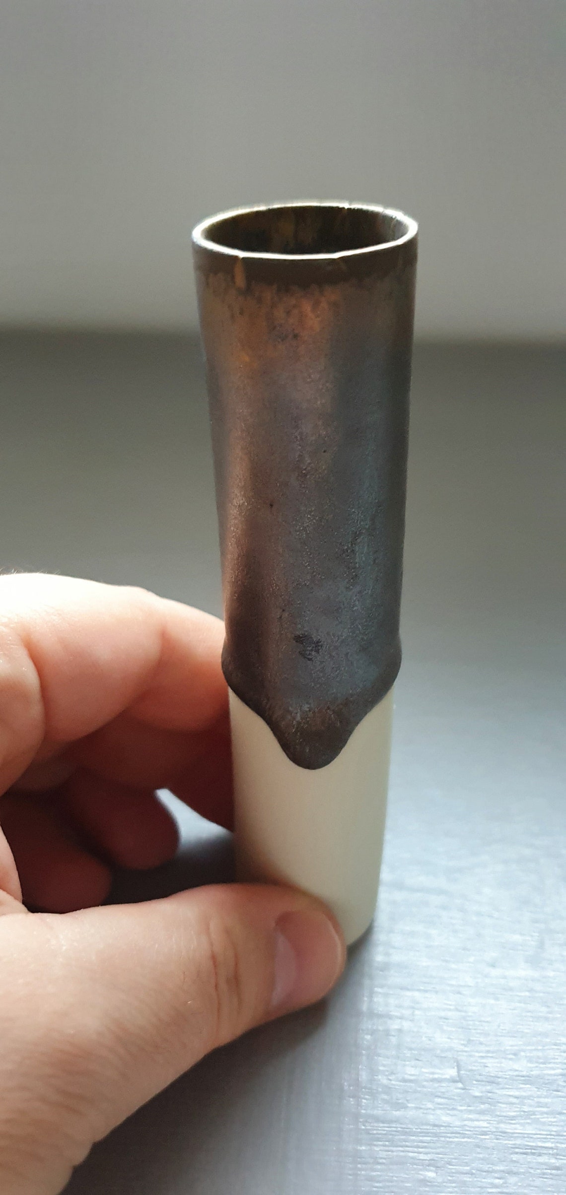 Decorative Thin Tall Mini Vase Made Out of Stoneware Porcelain - Etsy UK