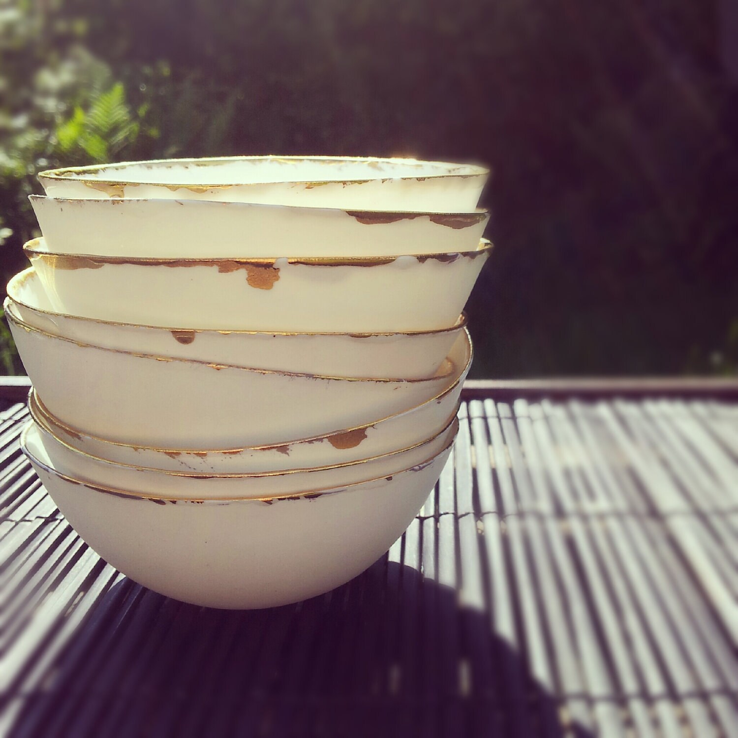 English Fine Bone China Bowl With Real Gold - Etsy