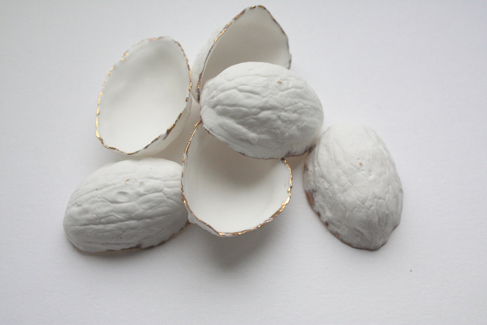 Walnut Shells From Stoneware English Fine Bone China and Real - Etsy
