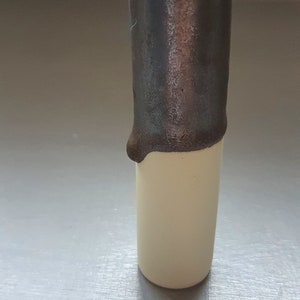 Decorative Thin Tall Mini Vase Made Out of Stoneware Porcelain and Mat ...