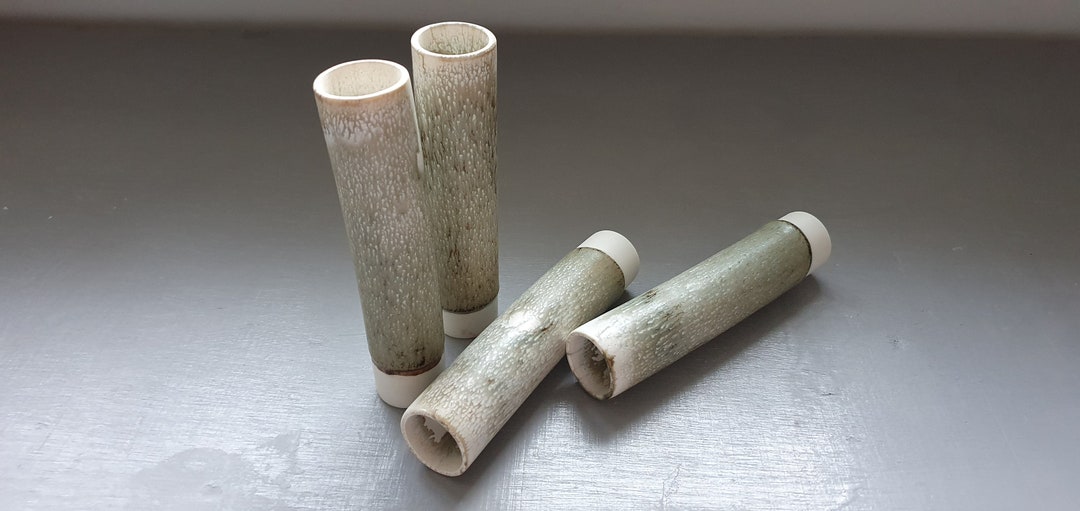 Decorative Thin Tall Mini Vase Made Out of Stoneware Porcelain With ...