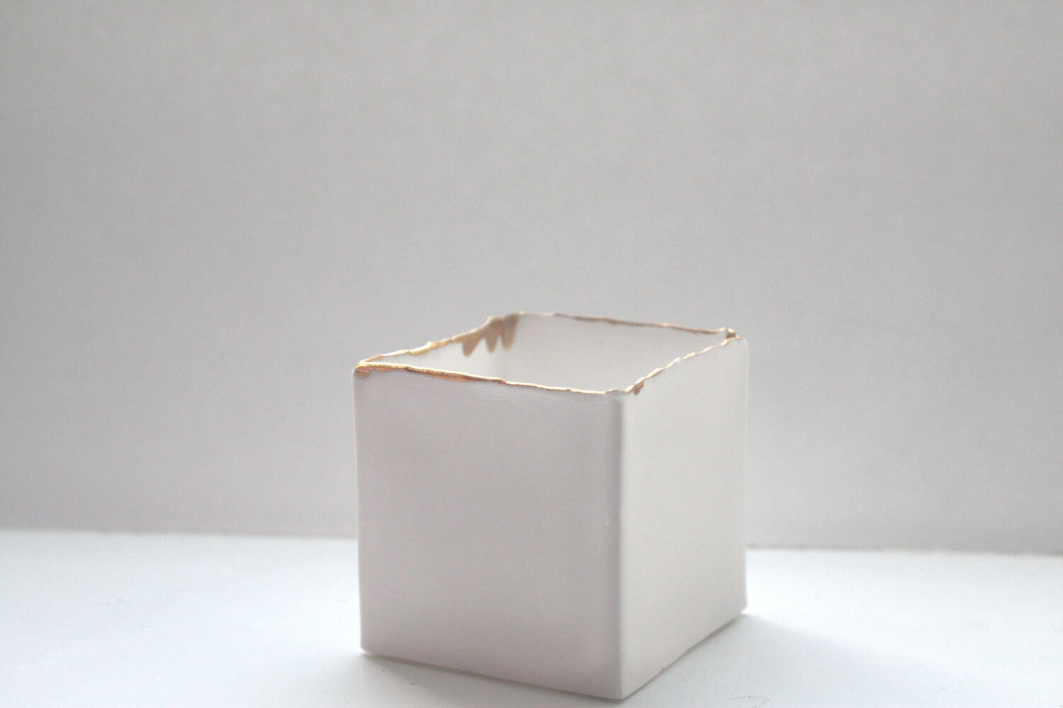 Small Snow White Cube Made From English Fine Bone China and - Etsy