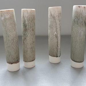 Decorative Thin Tall Mini Vase Made Out of Stoneware Porcelain With ...