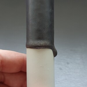 Decorative Thin Tall Mini Vase Made Out of Stoneware Porcelain and Mat ...