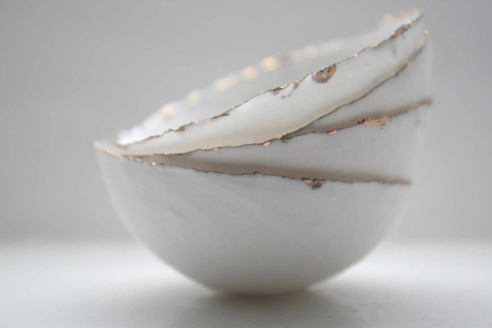 Big Bowl From English Fine Bone China and Real Gold - Etsy