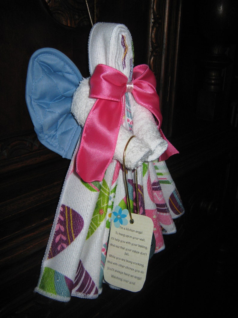 Easter Kitchen Towel Angel - Etsy