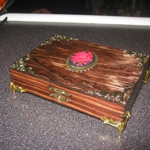 Cameo Rose Card or Cigarette Box - Etsy