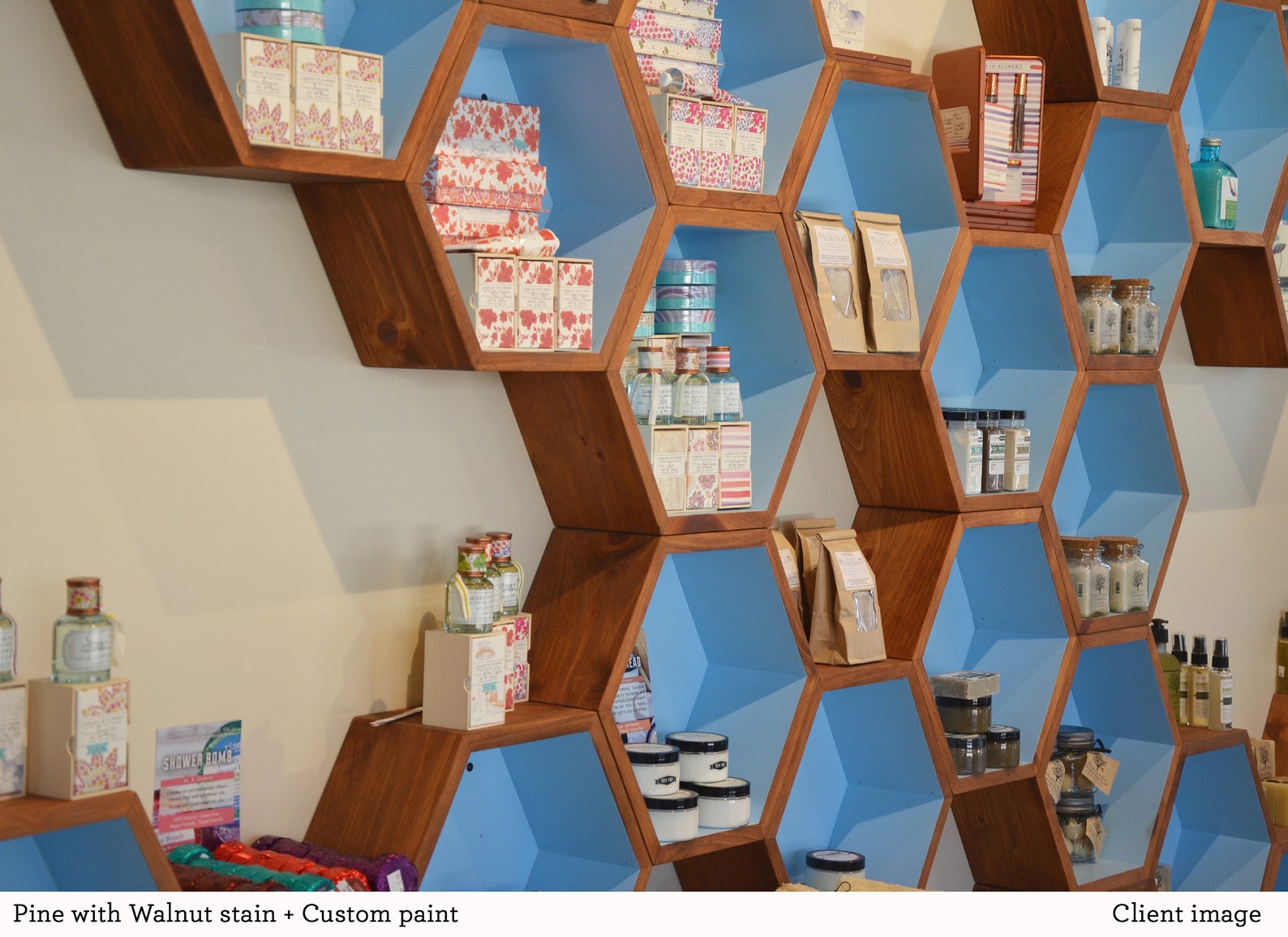 Hexagon Floating Shelves Honeycomb Shelf Home Decor Wood - Etsy