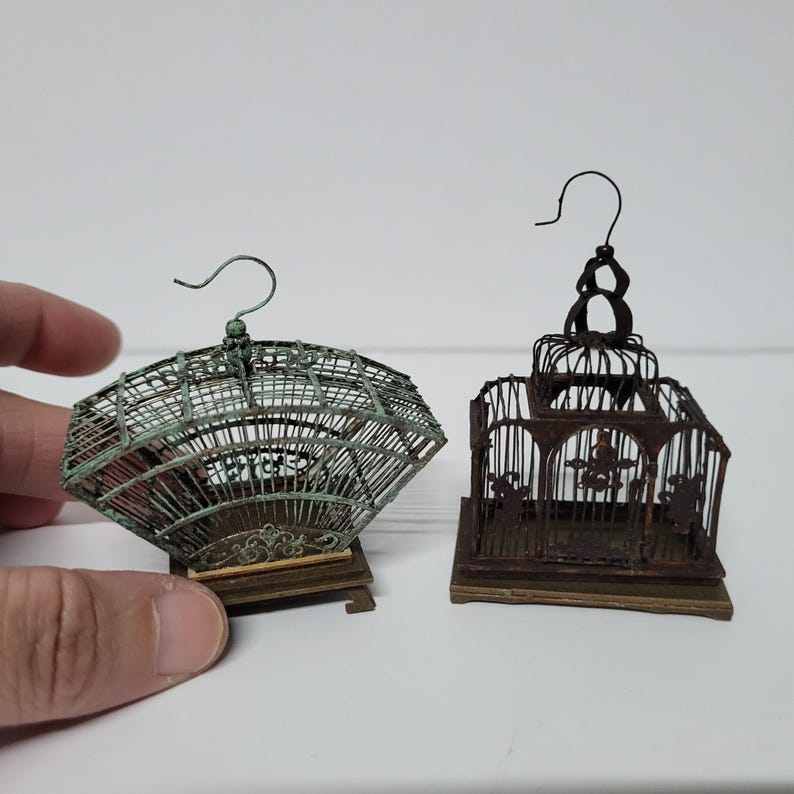 Dollhouse Miniature DIY 1:12 Bird Cage, Wind Lantern - Etsy