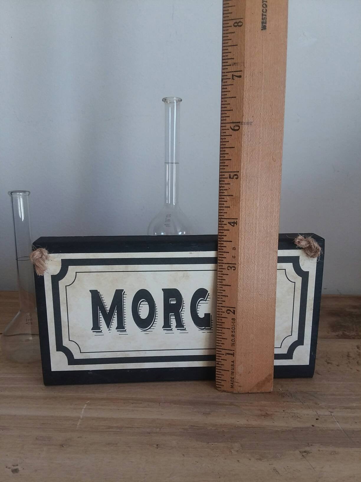 Morgue Sign, Halloween Mortuary Wall Decor, Funeral Home, Creepy Scarey ...
