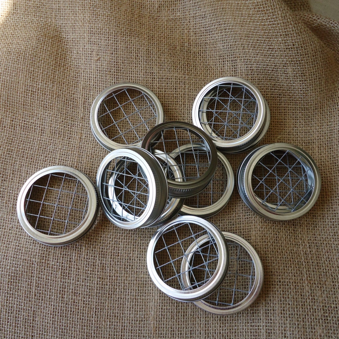 Mason Jar Frog Lids for Flowers, 12 Floal Frog Flower Lids, Wedding ...