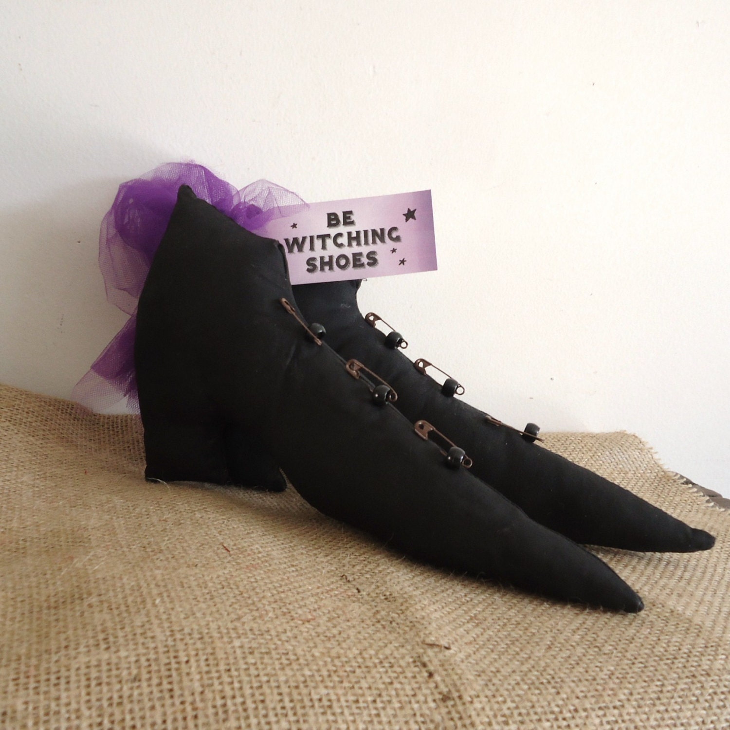 Halloween witch shoes Primitive witch boots pointy toe | Etsy