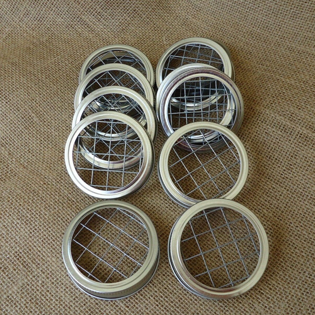 Mason Jar Frog Lids for Flowers, 12 Floal Frog Flower Lids, Wedding ...