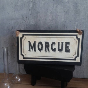 Morgue Sign, Halloween Mortuary Wall Decor, Funeral Home, Creepy Scarey ...