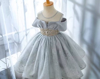 Silver Grey Dress - Etsy UK