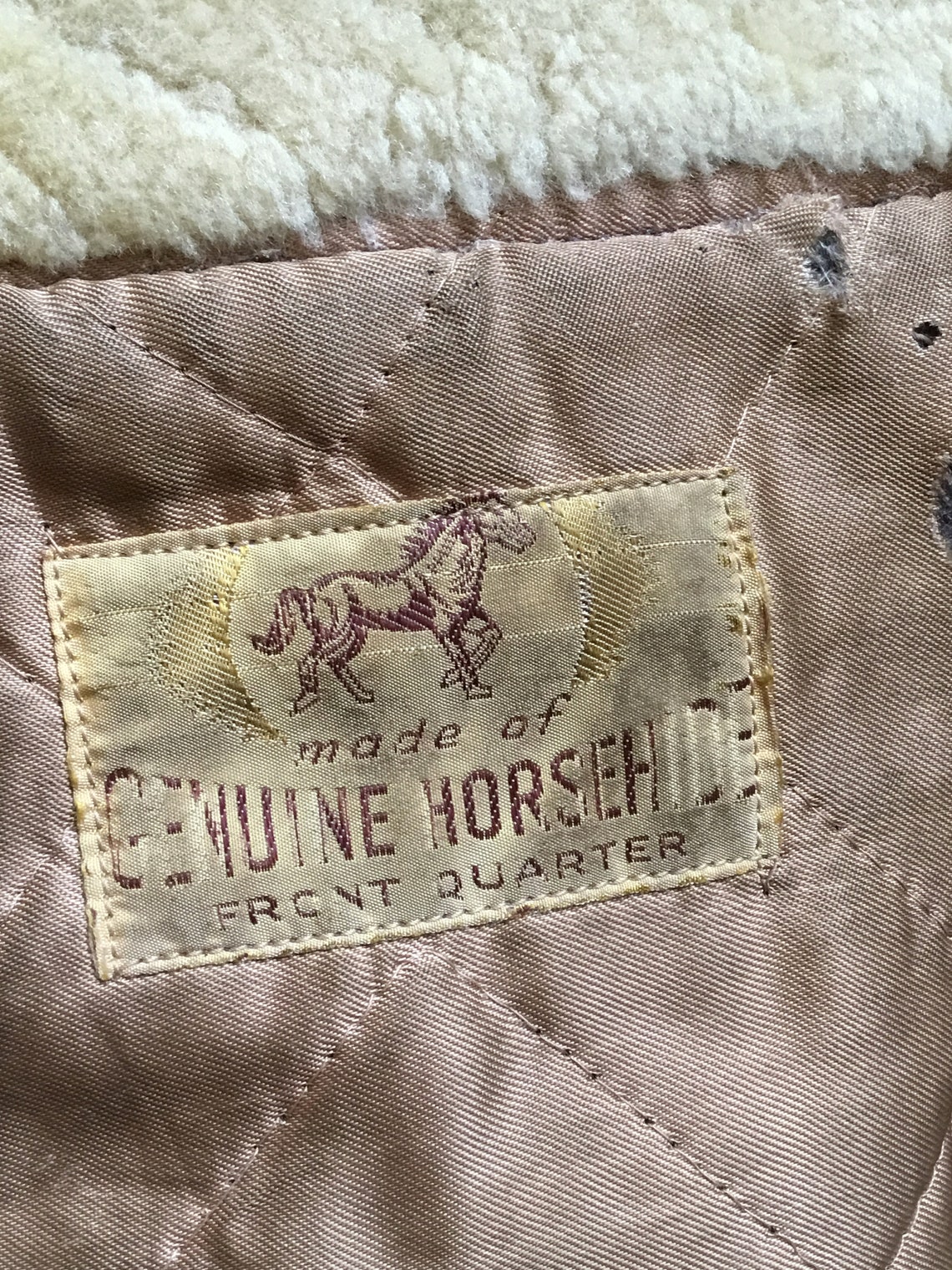 Vintage Motorbike Horsehide Jacket 1940s/1950s | Etsy