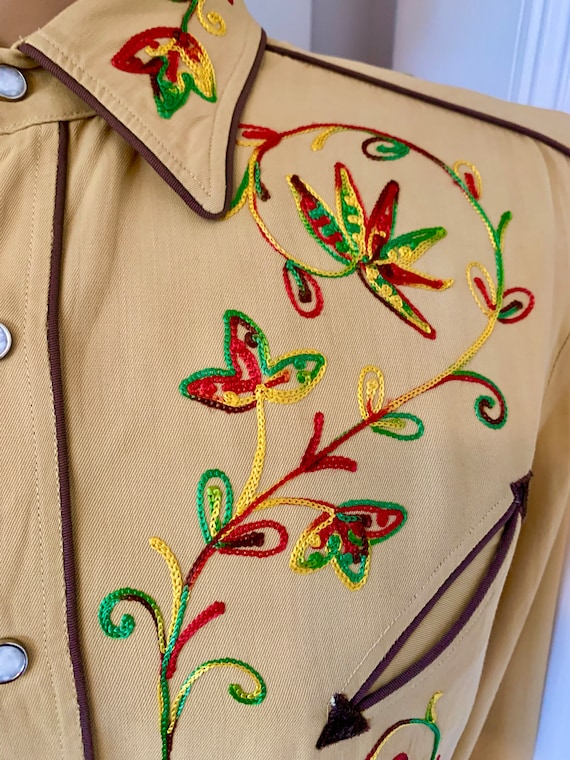 Original California Ranch Wear hand-embroidered 1950s… - Gem